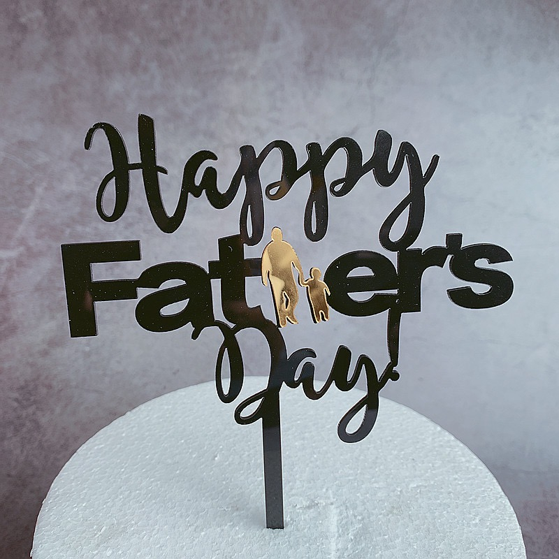Happy Father's Day Topper Fathers Day Topper Cake Topper Acrylic Topper ...