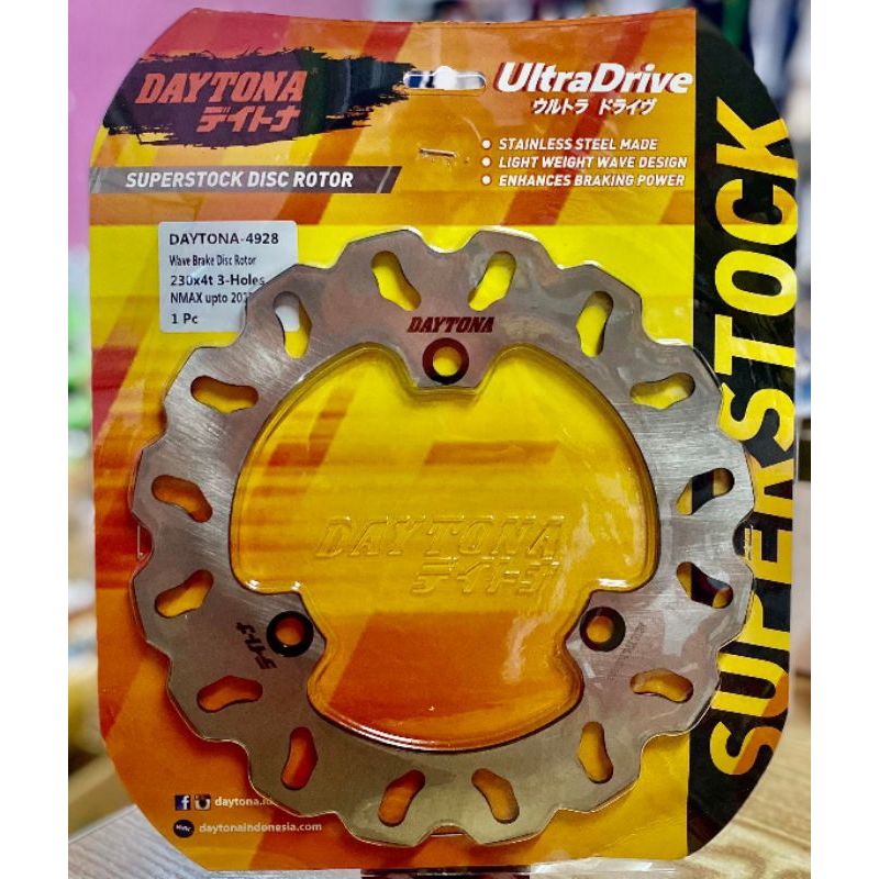 DAYTONA Superstock Brake Disc Rotor 230x4.4t / 230x4t 3-Holes NMAX Upto ...