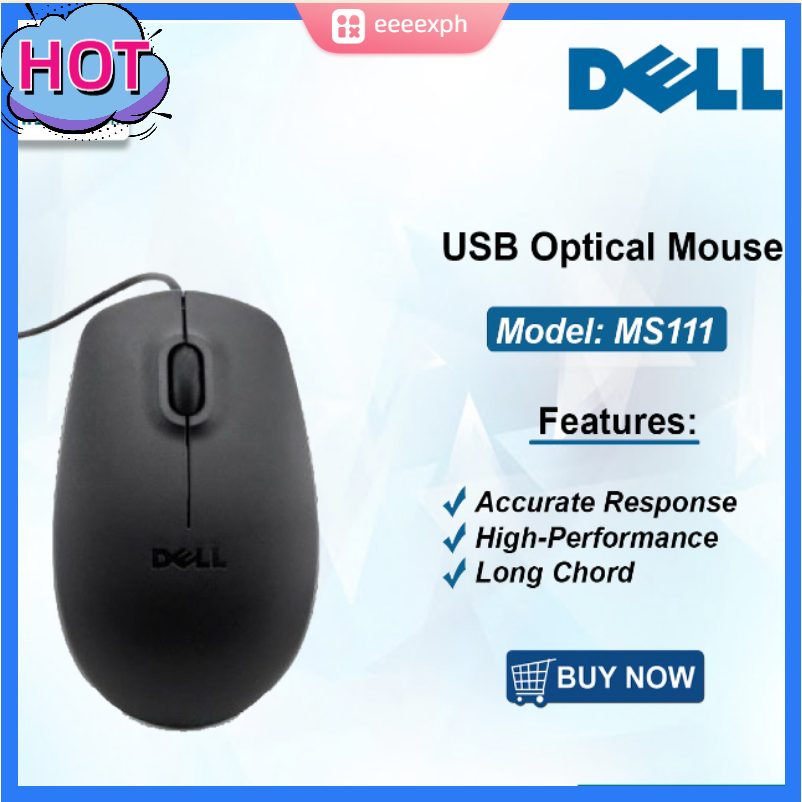 DELL MS111 Universal USB Optical Mouse For Laptop , Computer ...