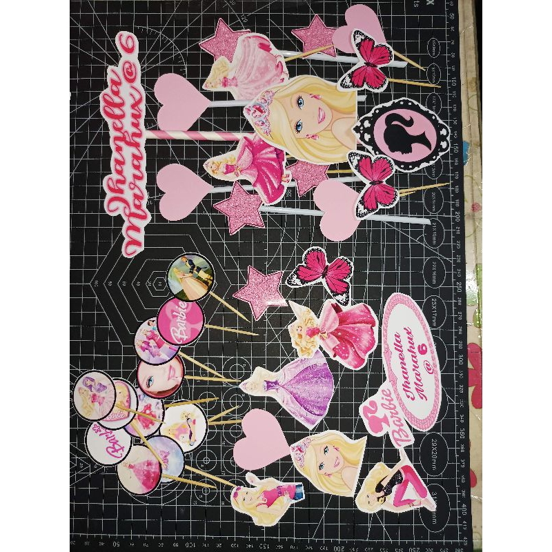 customized photo Printed cake toppers and cupcakes and number cake ...