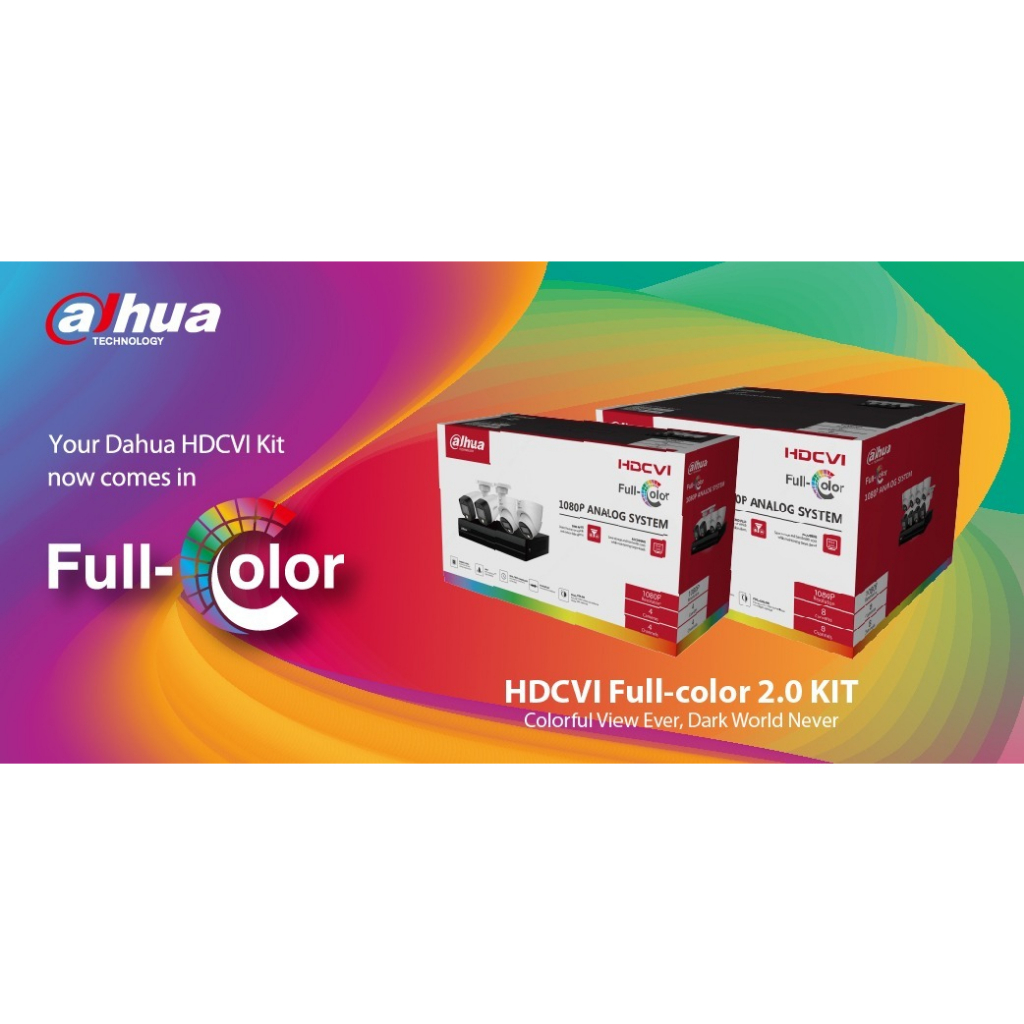 Dahua | 4 Channel and 8 Channel Full Color CCTV kit | HDCVI Kit ( Analog ) DH-PH-KIT 4CH / 8Ch ...