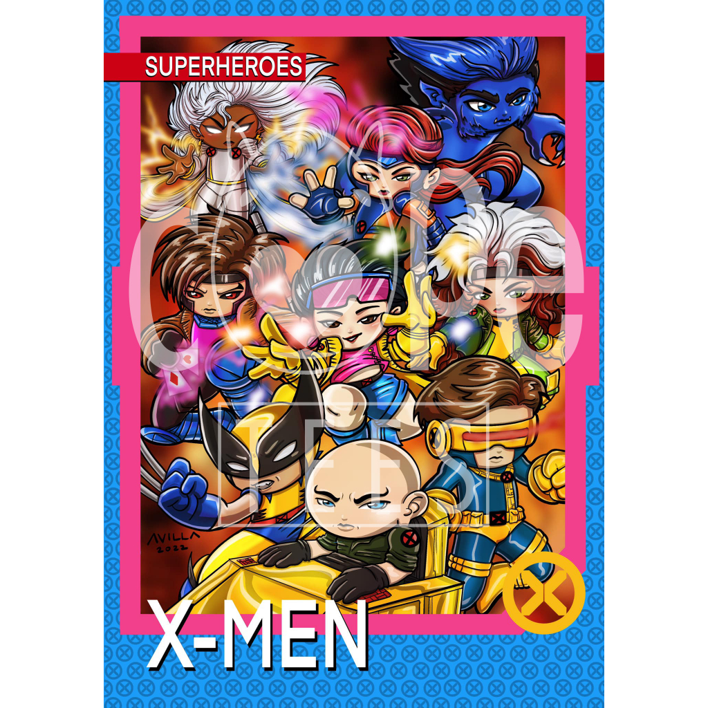 COMFY T-Shirt (2) Classic X-Men Characters Chibi Jubilee Rogue Dark ...