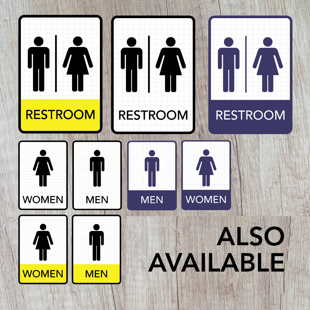 All Gender and PWD Restroom Signs / Laminated Signages / Sign Boards ...