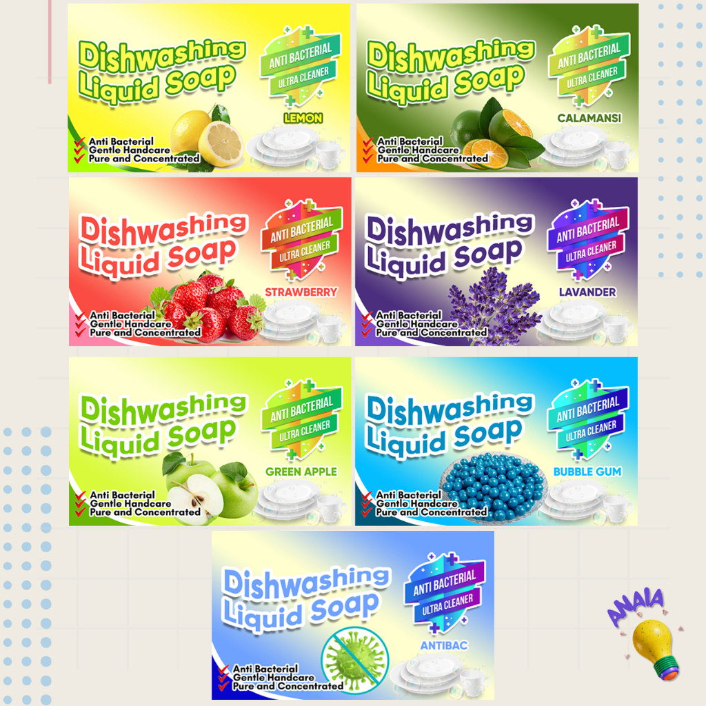 Dishwashing Liquid Sticker Label - Waterproof | Shopee Philippines