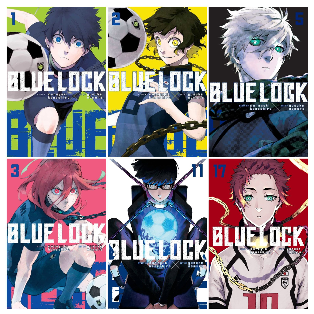 Blue Lock Manga Cover Art Prints Anime Isagi Nagi Chigiri Reo Kunigami ...