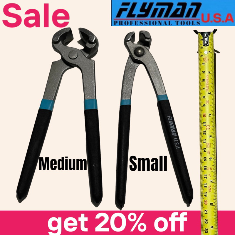Tower Pincers Pliers Carpinter Pincers 8 inches Heavy Duty Flyman USA ...