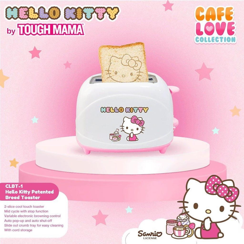 Tough Mama CLBT-1 Hello Kitty Toaster Bread Toaster with Patented Logo ...