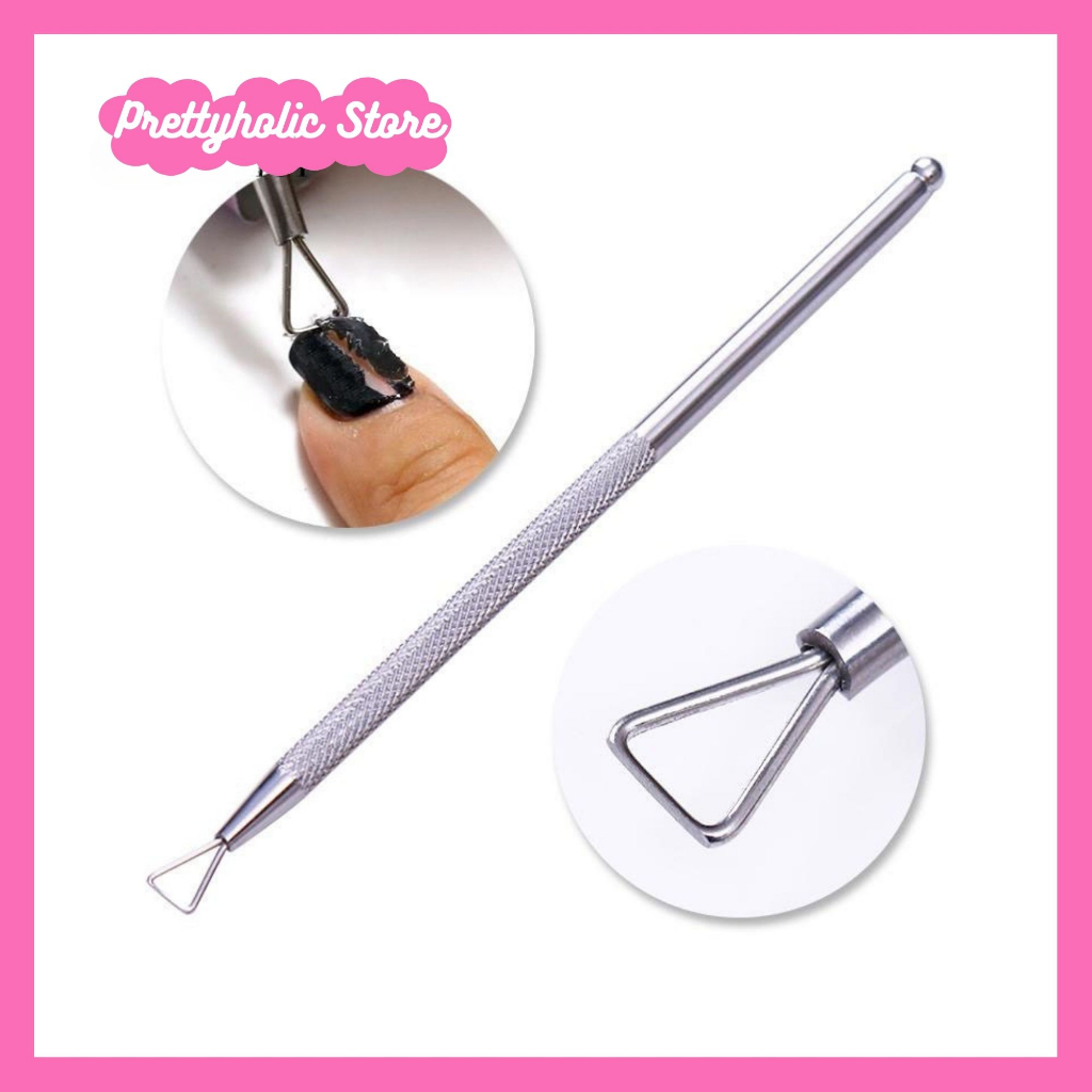 Gel Polish Remover Rod Pusher Double Headed Nail Art Dotting Tool 1pc ...