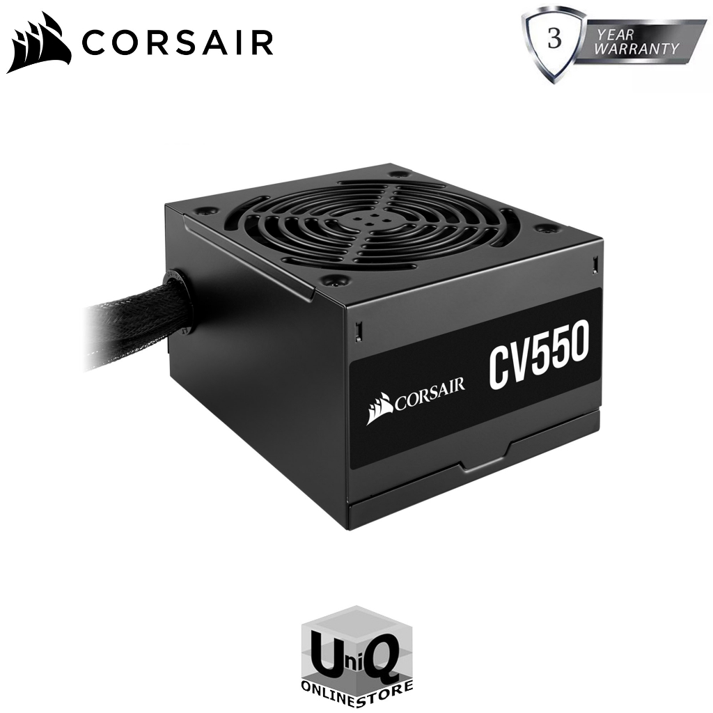 Corsair 80 Plus Bronze Certified PSU 550 Watt CV Series CV550 TX PSU ...