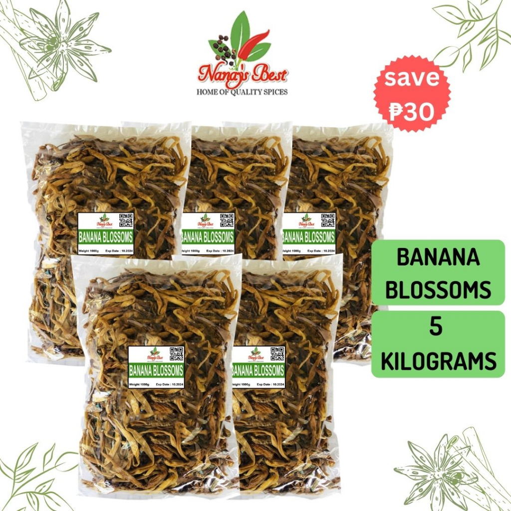 NanaysBest Banana Blossoms Bulaklak Saging 5 Kilo - 5000 grams | Shopee ...