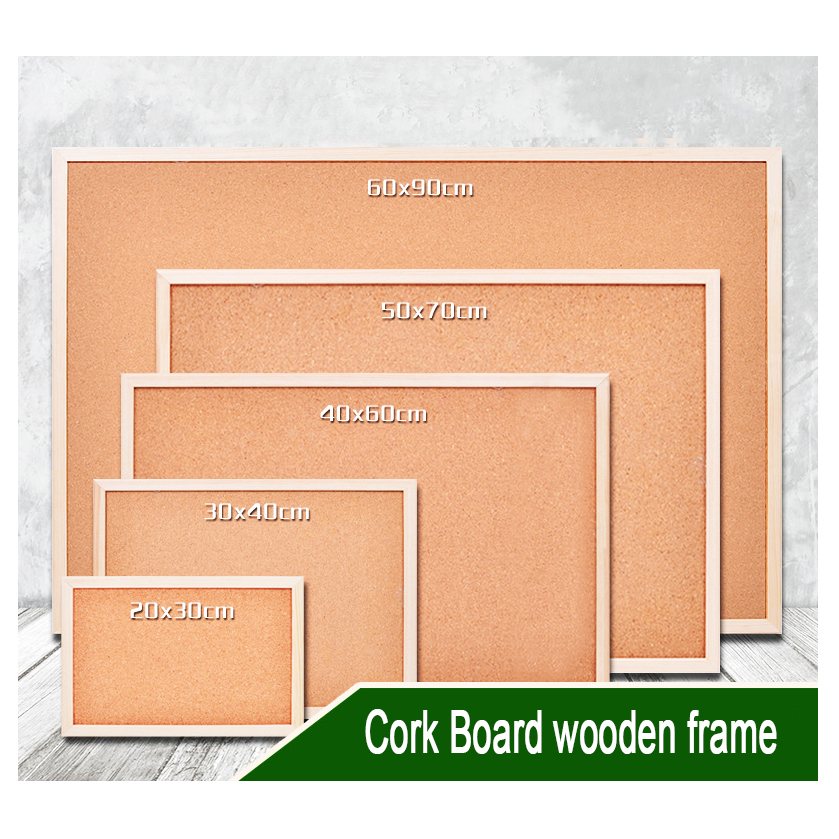 40cm X 60cm Cork Board Wooden Frame (#604) | Shopee Philippines