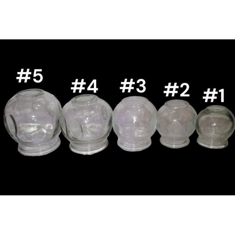 VENTOSA GLASS CUPPING MASSAGE NO.1/2/3/4/5 | Shopee Philippines