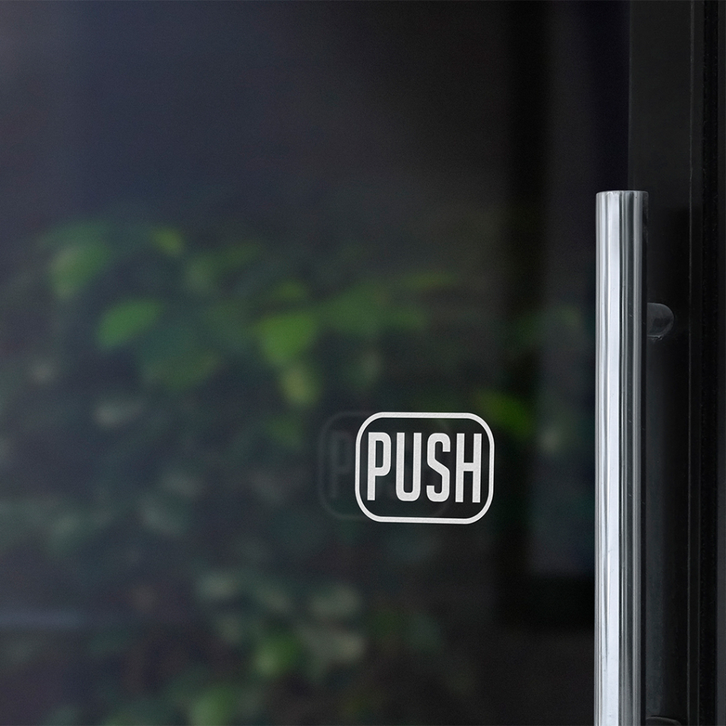 Push and Pull sticker / decal | vinyl waterproof sticker | Shopee ...