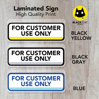 For Customer Use Only Sign / Laminated Sign / Sign Board | Shopee ...