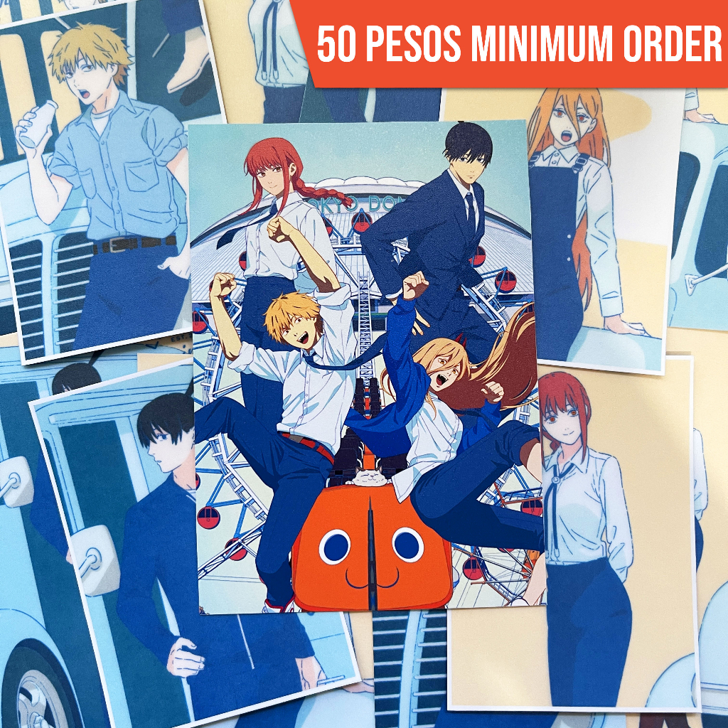 Chainsaw Man Anime Themed Merch (Photocard, Postcards) | Shopee Philippines