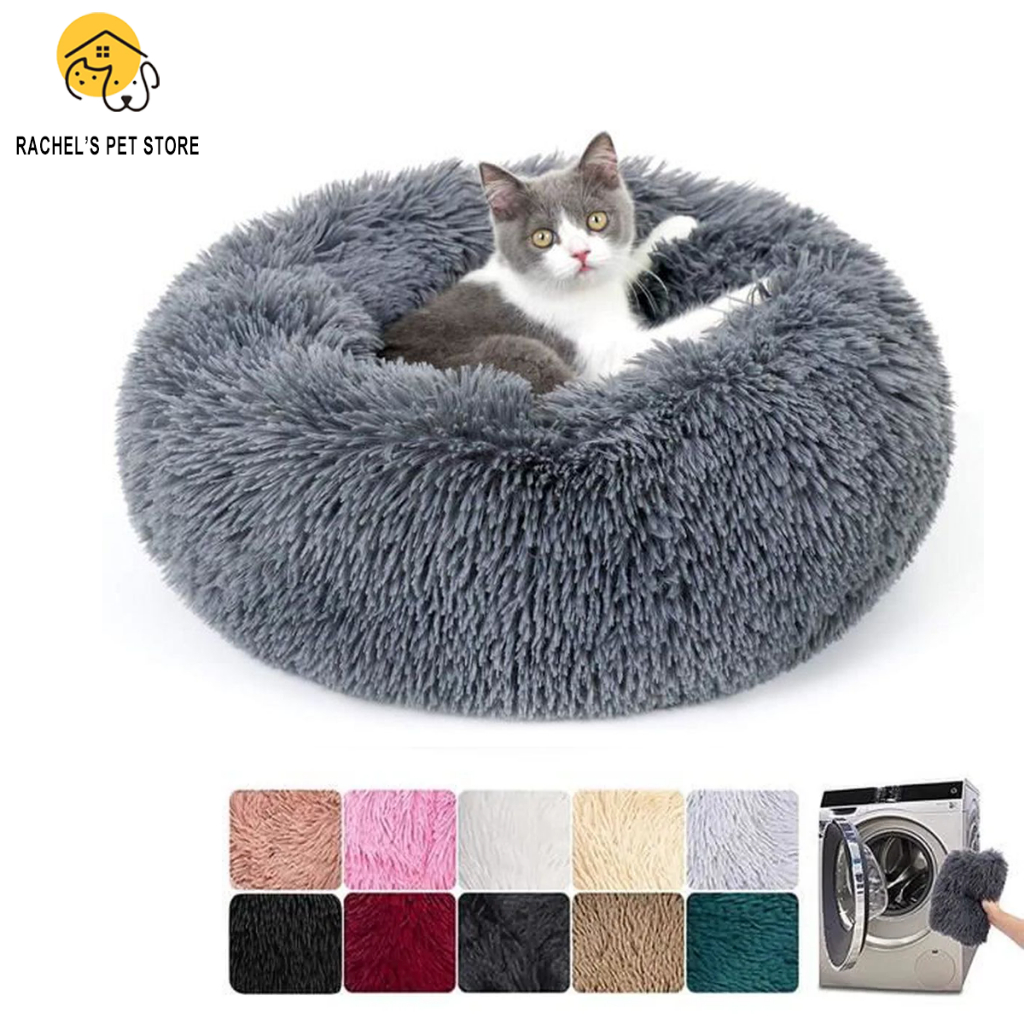 Cat Bed Pet bed Kani bed Sleeping cat beds Washable Plush Round Cozy ...