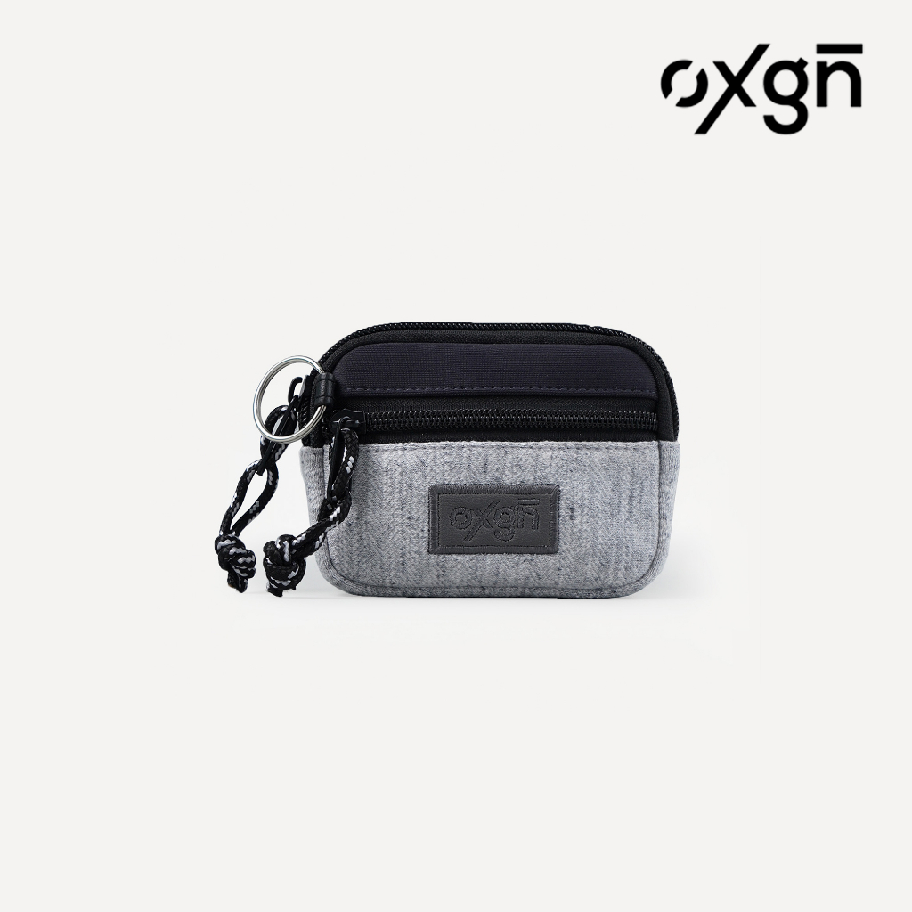 OXGN Coin Purse For Men And Women (Dark Heather Gray/Light Gray ...