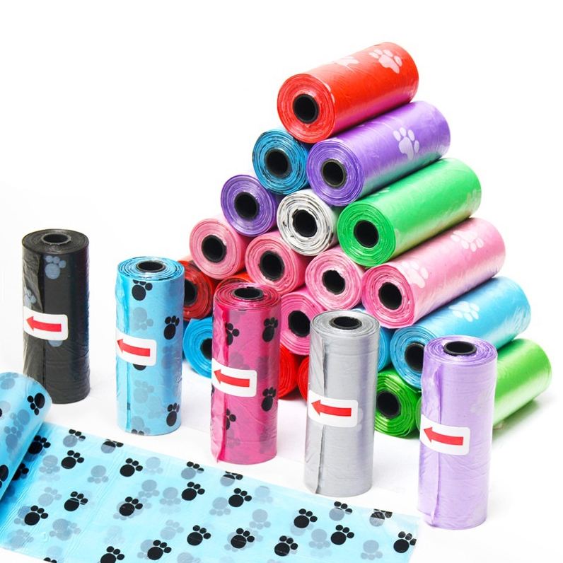 Pet Poop Bag Refill Garbage Waste Disposable（15 Bags Per Roll) | Shopee ...