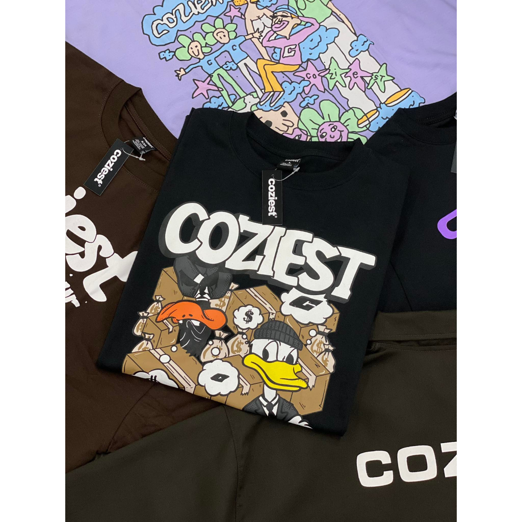 Coziest® “Stacks” Tee in Black Colorway | Shopee Philippines