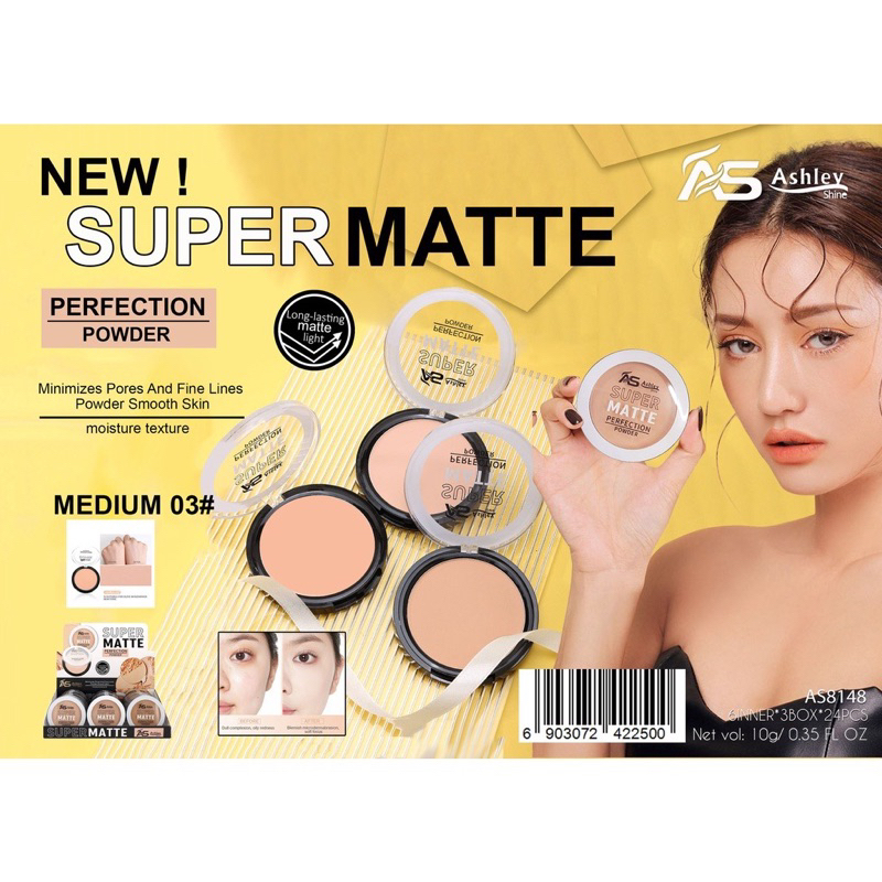 Ashley shine super Matte powder | Shopee Philippines