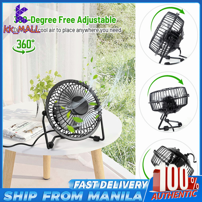 Portable USB Desktop Table Cooling Metal Mini Fan Powered by USB for ...
