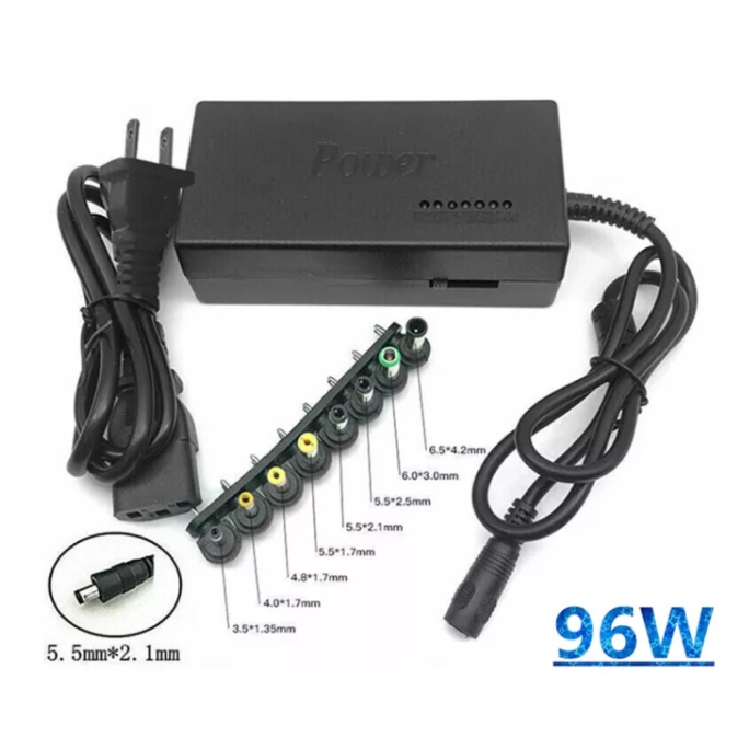 96W Universal AC Adapter Power Supply Charger 8 in 1 8in1 laptop ...