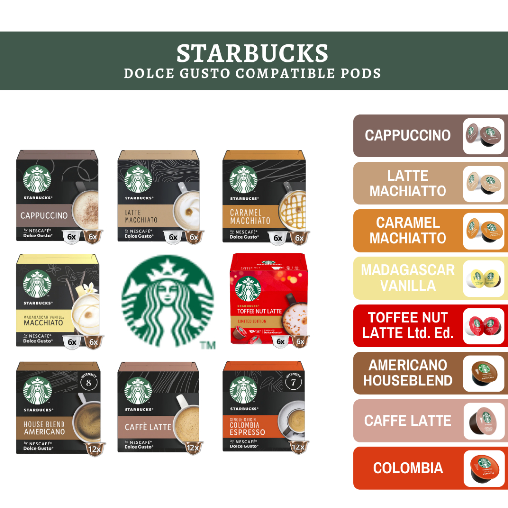Nescafe Dolce Gusto Compatible Pods - STARBUCKS | Shopee Philippines