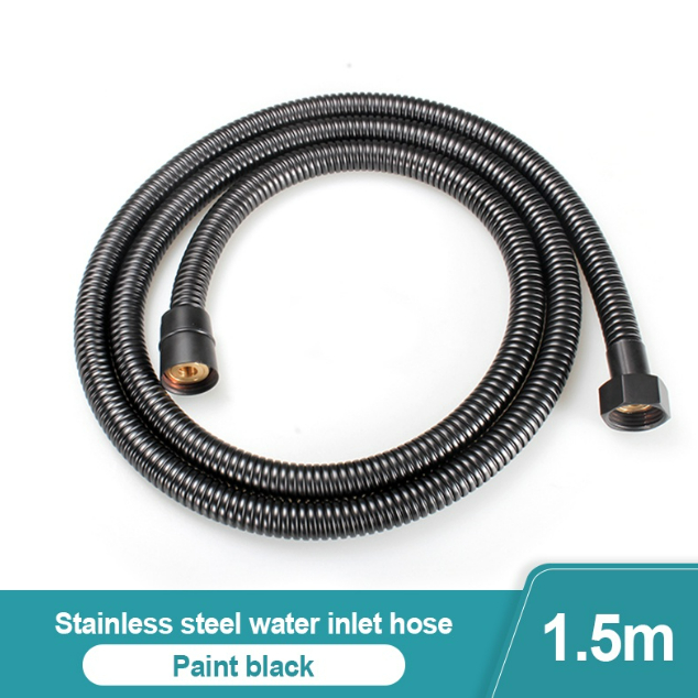 PVC High Pressure Silver & Black PVC Smooth Shower Hose For Bath ...