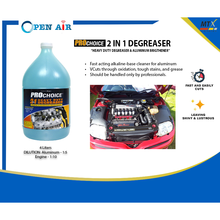 Microtex MTX Prochoice 2 in 1 Heavy Duty Engine Degreaser and Aluminum ...