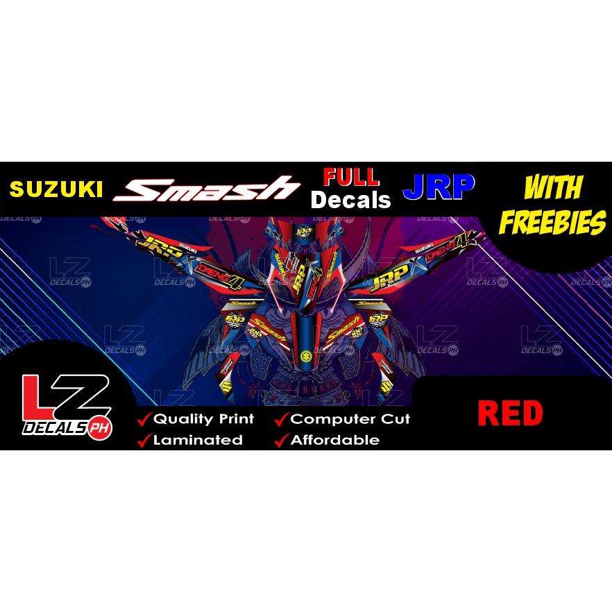 Suzuki Smash 115 JRP Full Decals / Stickers (with freebies) | Shopee ...