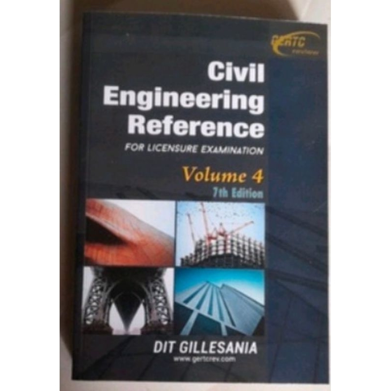 CIVIL ENGINEERING REFERENCE Vol.4 7th edition by Gillisania | Shopee ...