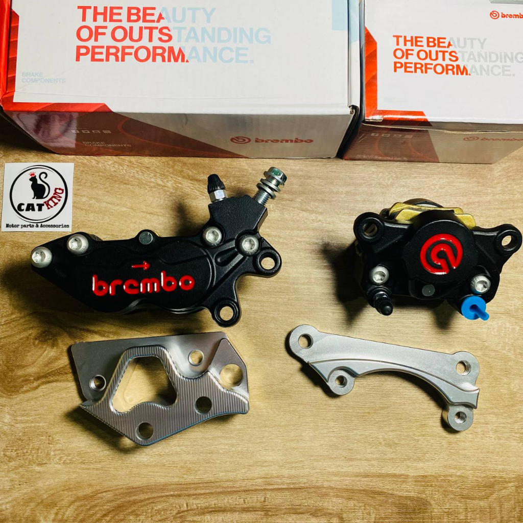 4Pot and 2pot Caliper with bracket For Yamaha Nmax v1, Nmax v2 | Shopee ...