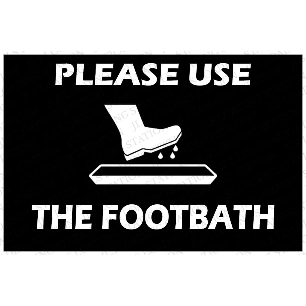 PLEASE USE THE FOOTBATH (LAMINATED/PVC) SIGNAGE | Shopee Philippines