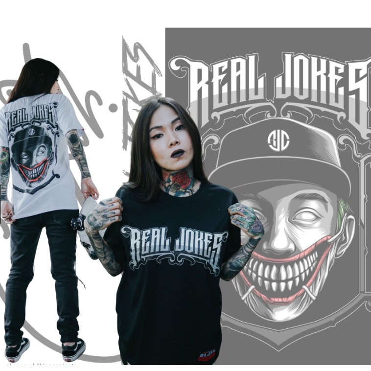 Real Jokes Clothing FMASK (Black / White) Popular Temperament | Shopee ...
