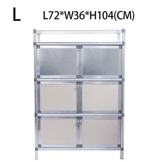 3 layers Kitchen Storage Cabinet Stainless Steel Rack Storage Cabinet ...