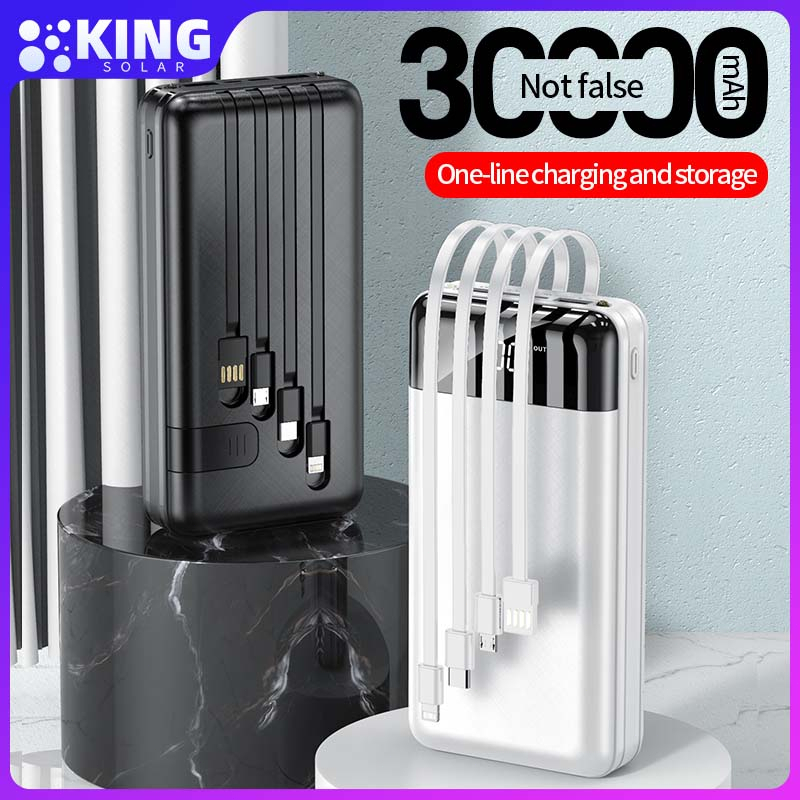 30000mah 100% Original Powerbank Led Fast Charge High Capacity Power ...