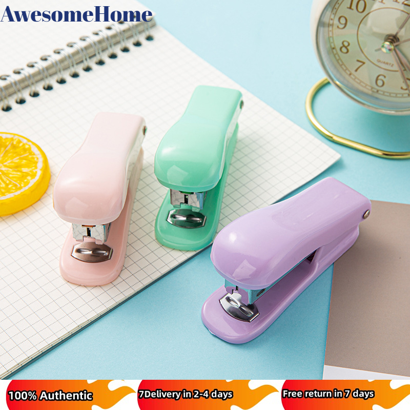 Mini Stapler Set Pupils Portable Convenient Stapler & Staple | Shopee ...