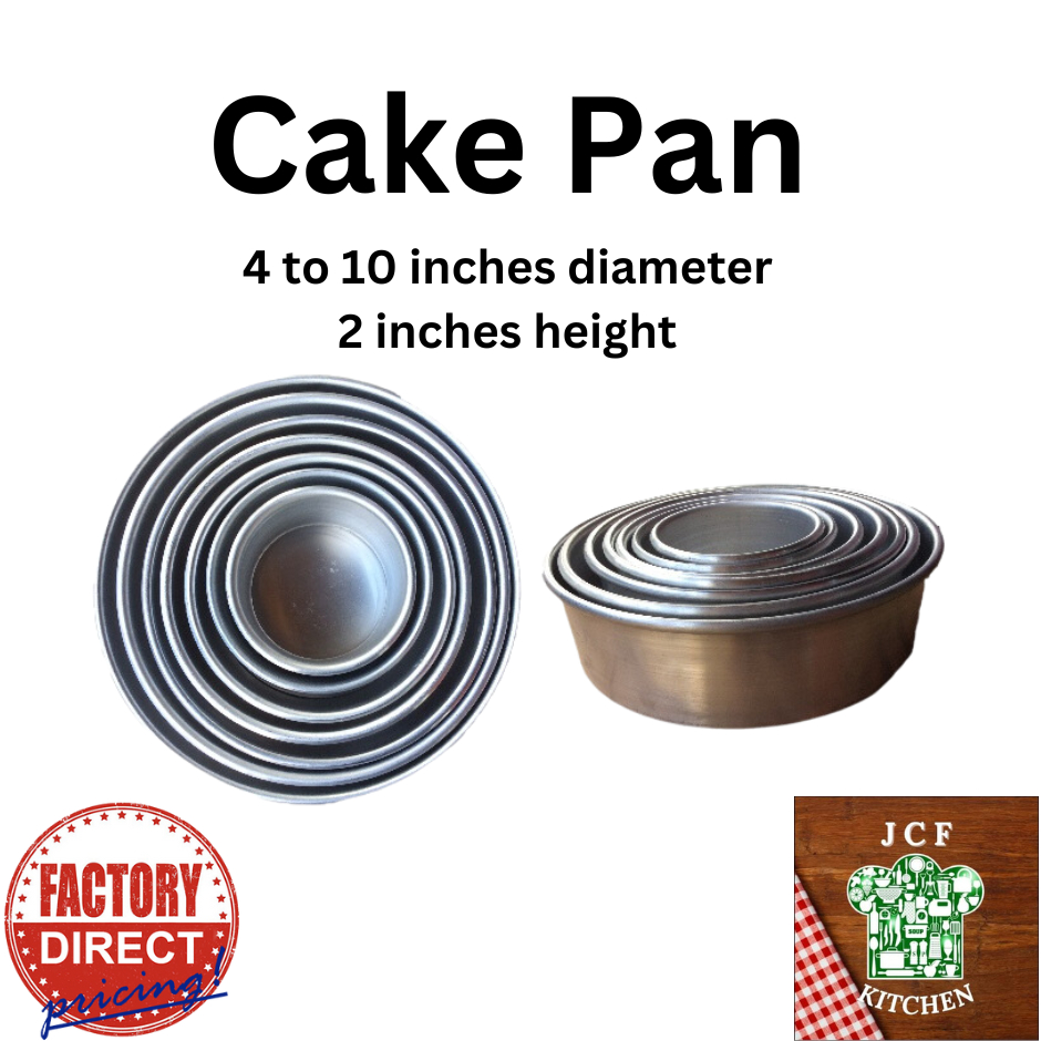 JCF KITCHEN STORE | HEAVY DUTY ALLUMINUM CAKE PAN, 0.4 GAUGE, MAKAPAL ...