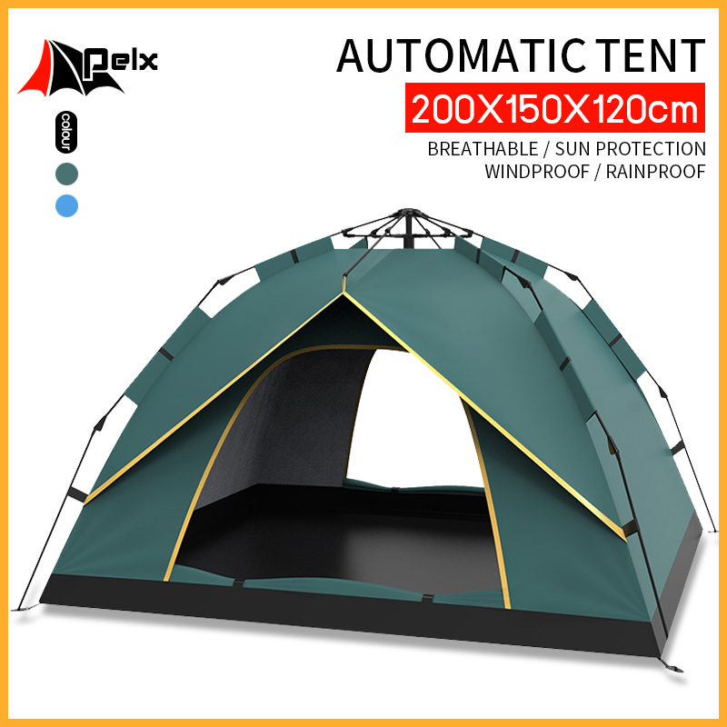 tents outdoor waterproof Automatic camping tent 2 to 3 person Foldable ...