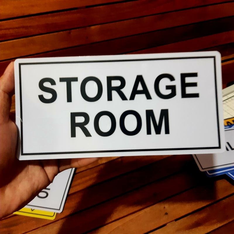 STORAGE ROOM GRAY BLACK DESIGN SIGN PVC TYPE | Shopee Philippines