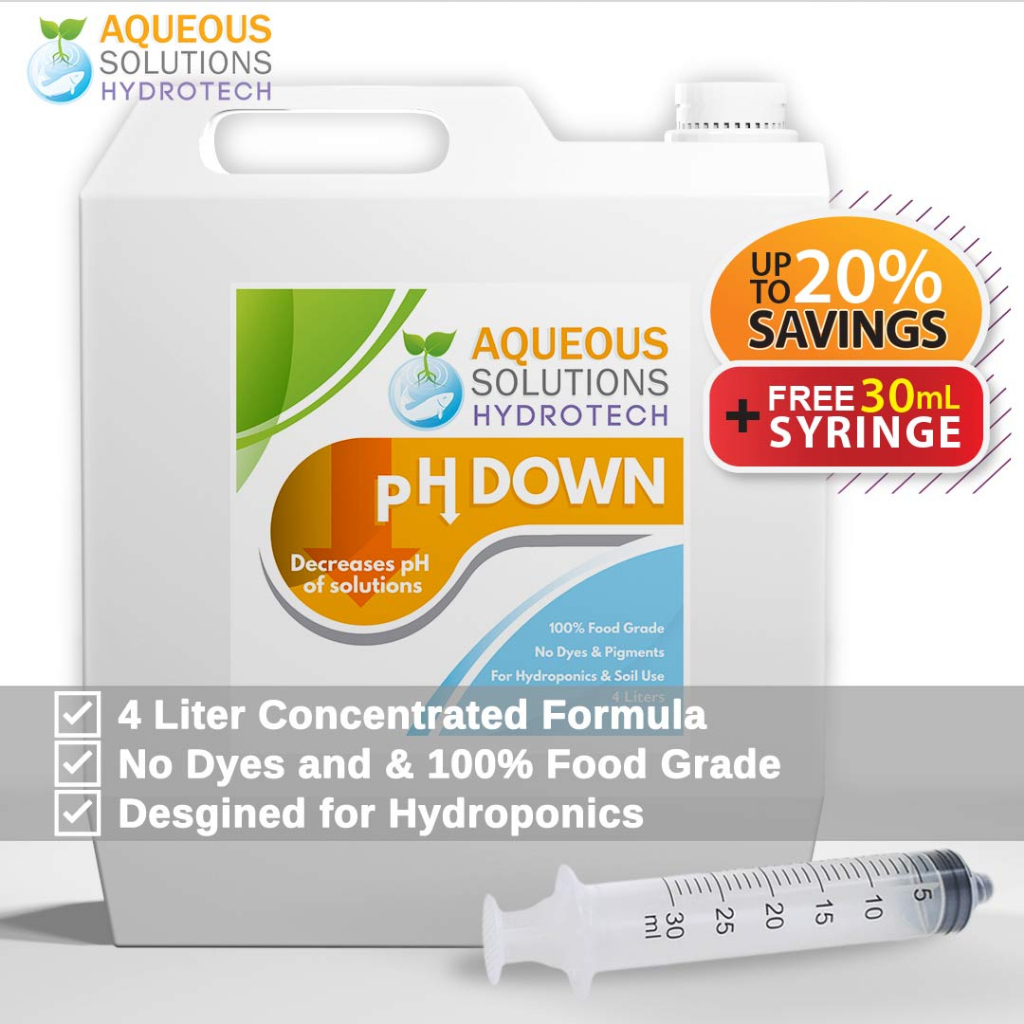 pH Down | pH Adjuster Concentrate HYDROPONICS AQUAPONICS FOOD GRADE 4 ...