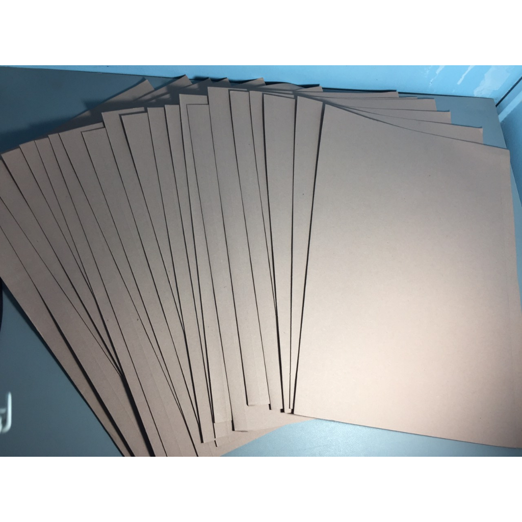 Brown Tan Thin Cardboard Long Folder 21 Pcs | Shopee Philippines