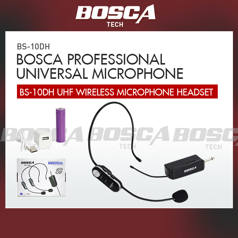 BOSCA Professional universal microphone BS-10DH UHF Wireless Lapel ...