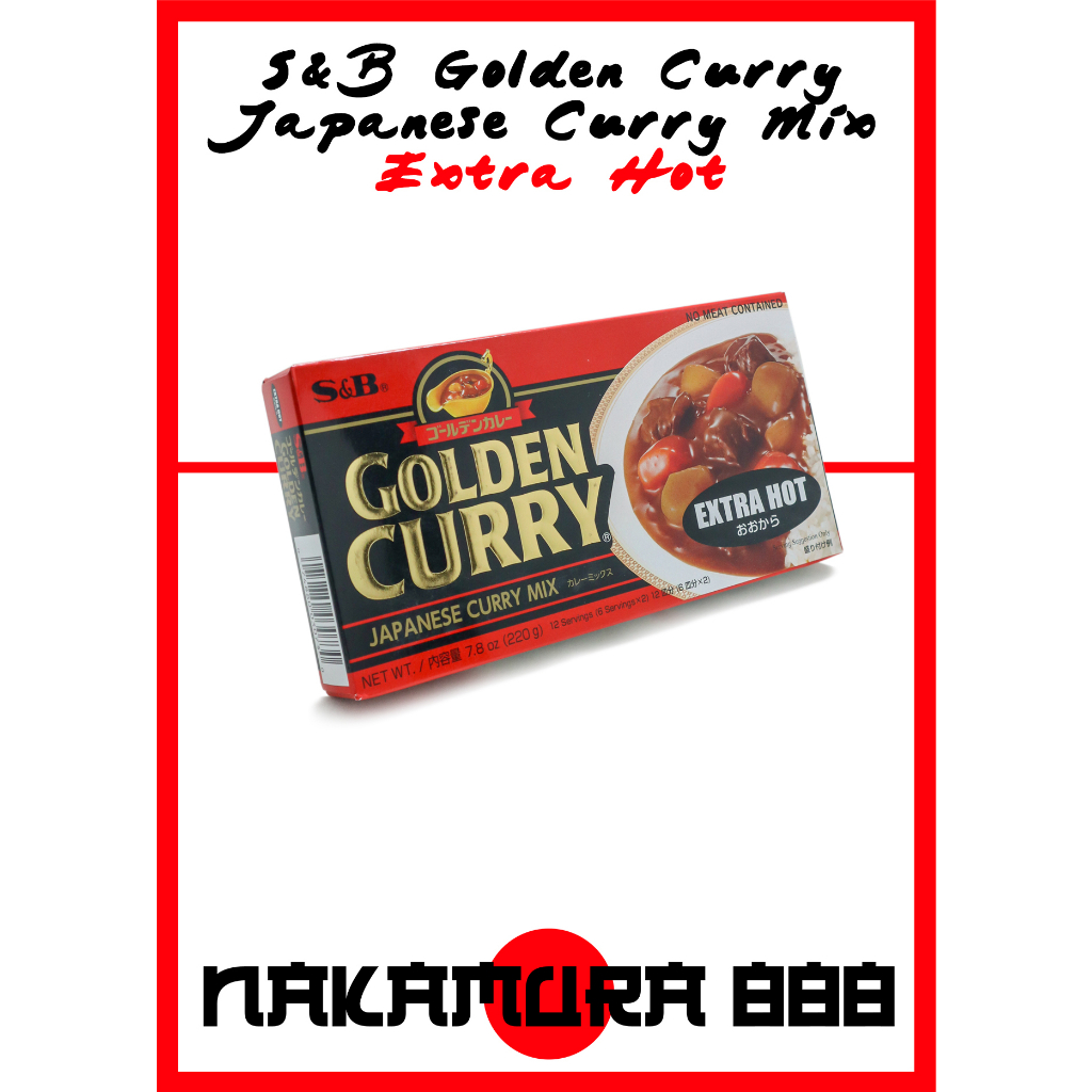 S&B Golden Curry Japaneses Curry Mix - Extra Hot - 220g | Shopee ...