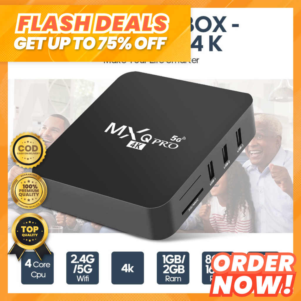Original 4K MXQ Pro TV Box Android Ultra HD Video Resolution Smart TV ...