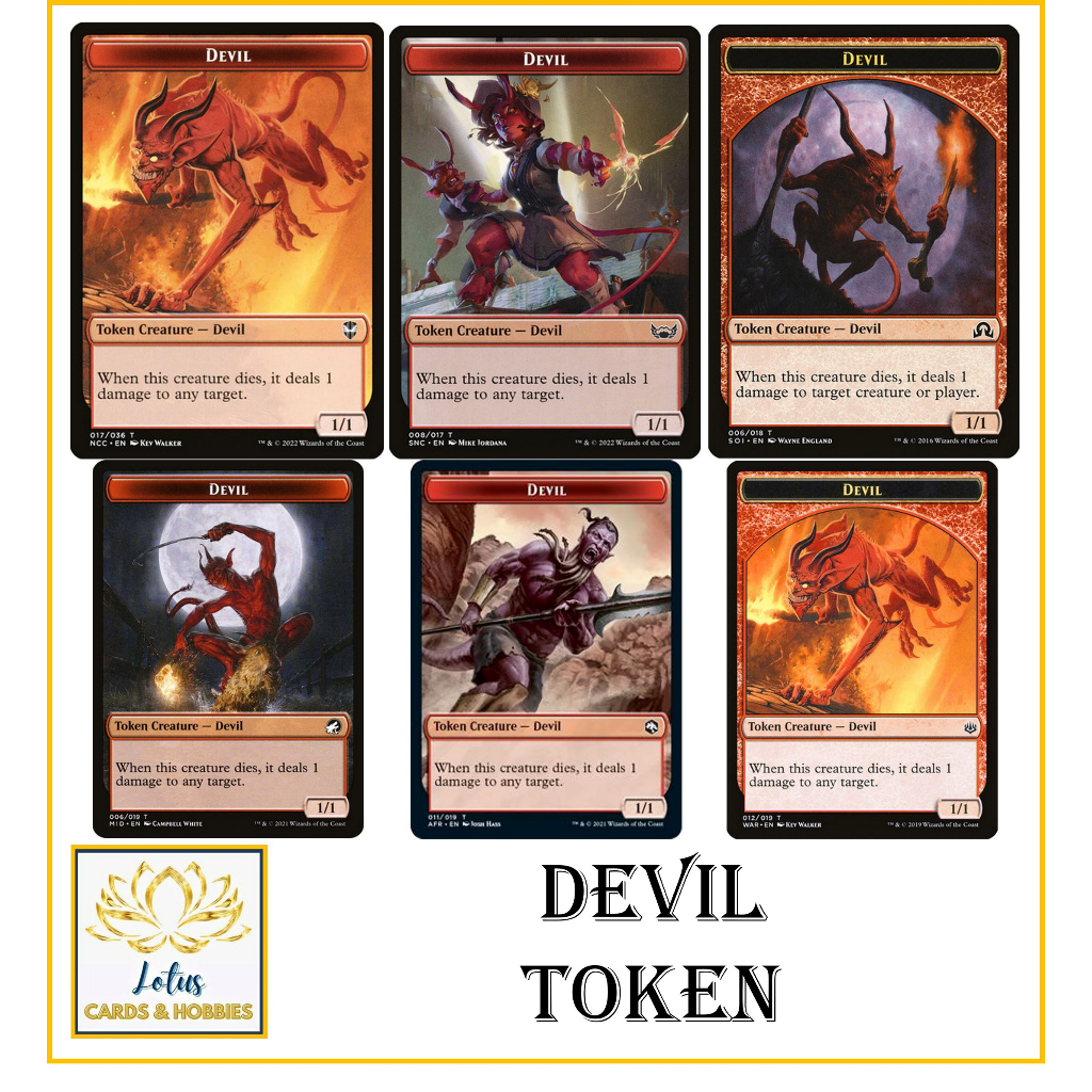 Magic the Gathering | Devil Token | Shopee Philippines