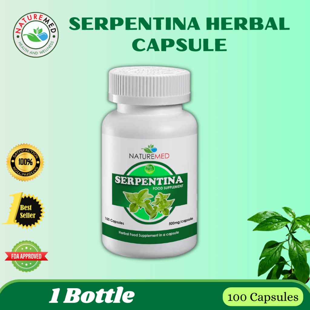 Serpentina Herbal Capsule | 100 Capsules | Shopee Philippines