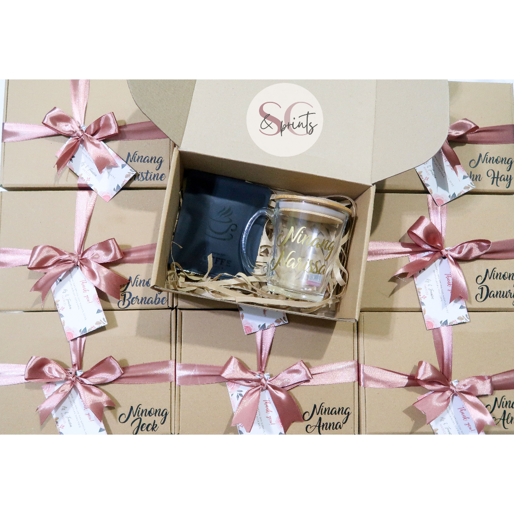 Bulk Personalized Clear Glass Mugs with Bamboo Lid & Drip Coffee ...