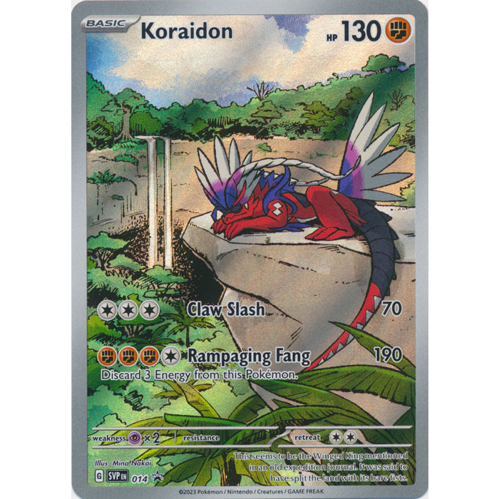 Koraidon - SVP014 - Illustration Rare Promo Pokemon Scarlet & Violet ...