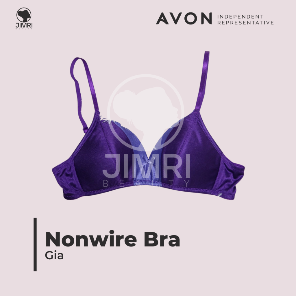 Avon Everyday Comfort Non-Wire Bra Purple (Gia Lex Mae Ros Van Cel Jaz ...